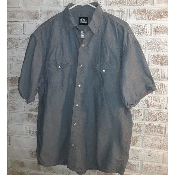 Key | Shirts | Key Xl Regular Buttonup Denim Top Western Country | Poshmark